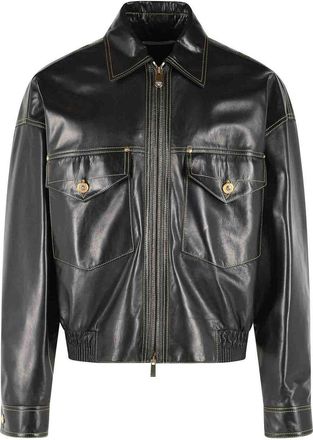 Versace Lederjacke - Schwarz