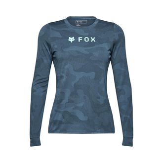 Fox Damen Ranger TruDri Langarm-Mountainbike-Trikot, Dunkles Vintage-Camo, Gr&ouml;&szlig;e S