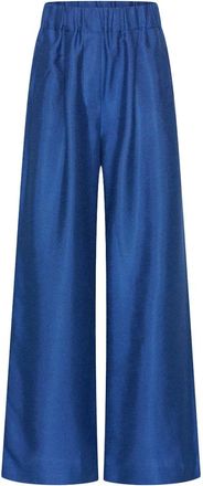 By-Bar Amsterdam Celin Glanz Hose - - Trousers - Damen - Blau - M