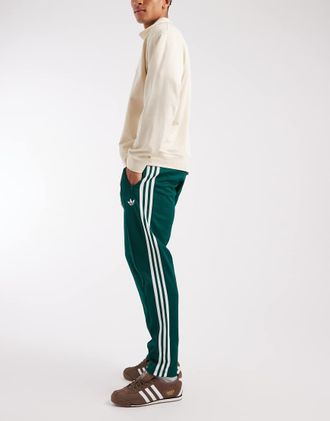adidas Originals Classic - Trainingshose in College-Gr&uuml;n und Wei&szlig;