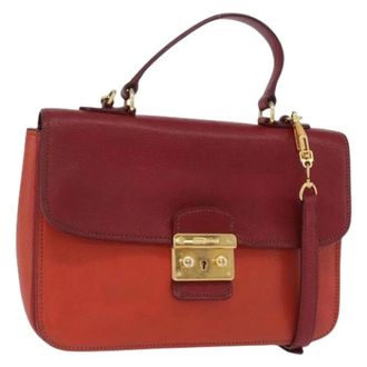 Miu Miu Sac &agrave; main Pre-owned - Femme - Pre-owned - Orange - Taille: ONE Size