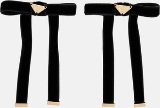 Prada Set de 2 barrettes en velours