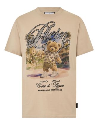 Philipp Plein Round Neck T-Shirt Teddy Tennis
