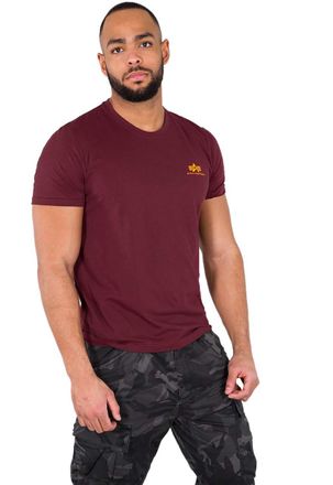 Alpha Industries Alpha Industries Basic T Small Logo T-Shirt für Herren Burgundy