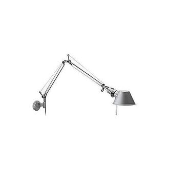 Artemide Tolomeo Faretto Mini Wandleuchte. Hochwertige Wandlampe mit dreh-und schwenkbarem Spot aus Aluminium. Made in Italy, (lxh): 71cm x 57cm
