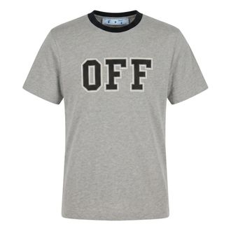 Off-white Baumwoll-T-Shirt - - Tops - Herren - Grau - M