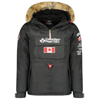 Canadian Peak Bonopeak Men - Doudoune Homme Capuche - Chaude Matelassee Automne Hiver - Veste Manteau Chaud - Blouson Ski Coupe Vent Manches Longues Rembourrage - P