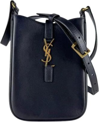 Saint Laurent Sac bandouli&egrave;re vintage en cuir pr&eacute;-poss&eacute;d&eacute; - Femme - Pre-owned - Noir - Taille: ONE Size