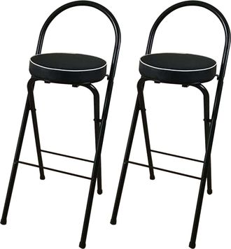 Generic Robuste Klapphocker f&uuml;r Erwachsene - 6er-Set tragbare Hochst&uuml;hle mit gepolsterten Sitzen, strapazierf&auml;higem Kunstleder, rundem Stahlrohrgestell, ideal