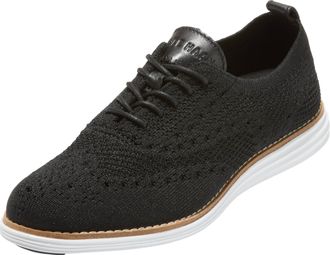 Cole Haan Damen Originalgrand Stitchlite Fl&uuml;gelspitze Oxford, Schwarz (Black Knit/Optic White), 39.5 EU