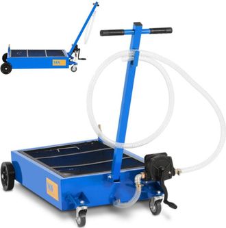 MSW Bike Accessories lwanne &Ouml;lauffangbeh&auml;lter &Ouml;lauffangwanne Werkstatt aus Stahl 55 l Handpumpe