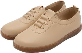 Zerimar Chaussures &agrave; Lacets pour Femme - Mod&egrave;le &eacute;l&eacute;gant et Confortable - Style raffin&eacute; et Grand Confort - Beige, Pointure 38