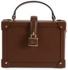 Karl Lagerfeld Sac &agrave; main forme coffre en cuir