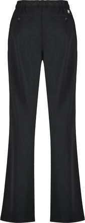 Palm Angels Mens Wool Blend Trousers Black Elastane