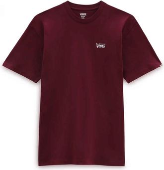 Vans Herren Mini-Script T-Shirt, burgunderfarben, S