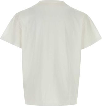 Maison Margiela Mens White Cotton T-Shirt Exterior Exterior: T-shirts And Polos