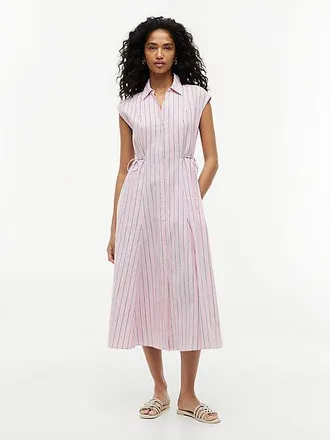 Tommy Hilfiger Robe chemise midi &agrave; mancherons et d&eacute;tail nou&eacute;