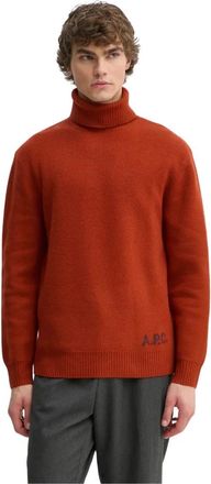 A.P.C. A.p.c., Herren, Strickwaren, Orange, SGr&ouml;&szlig;e