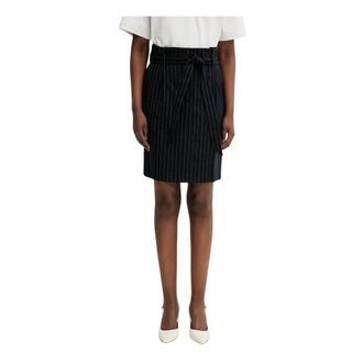 Maison Kitsun&eacute; Paperbag Falten Minirock - - Skirts - Damen - Schwarzk - M