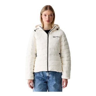 Karl Lagerfeld Femme, Vestes, Blanc, Taille: 36 FR Veste courte matelass&eacute;e