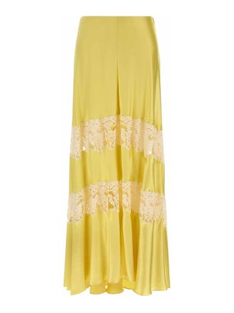 Alberta Ferretti Jupe Midi - Jaune