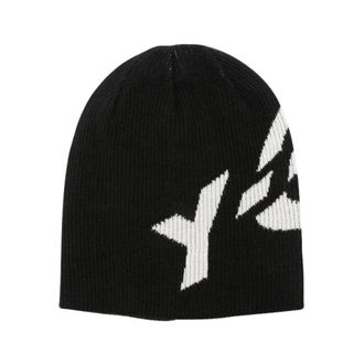 Yohji Yamamoto Bonnet &agrave; logo graphique - Homme - Accessoires - Noir - Taille: ONE Size