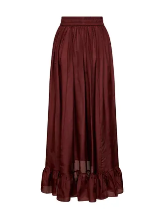 Zimmermann Womens Maxi Skirt Aster Merlot Silk Purple
