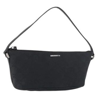 Gucci Sac bandouli&egrave;re Pre-owned en toile - Femme - Pre-owned - Noir - Taille: ONE Size