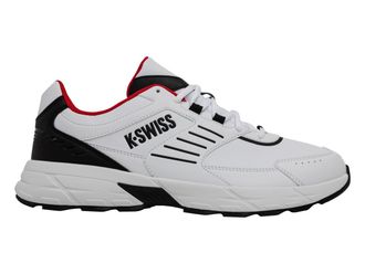 K-Swiss Herren FARIO LTH Sneaker, White/Black/Mars Red, 40 EU