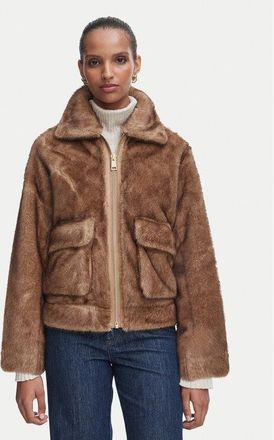 Rinascimento Rinascimento Pelzmantel CFC0127150003 Beige Regular Fit
