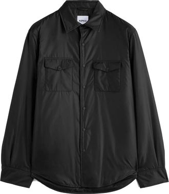 Aspesi Homme, Vestes, Noir, Taille: S Padded Shirt Jacket