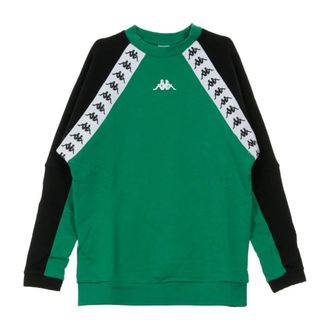 Kappa Stylischer Herren Rundhals-Sweatshirt in Gr&uuml;n/Schwarz/Wei&szlig; - - Sweatshirts & Hoodies - Herren - Gr&uuml;n - L
