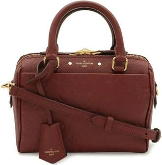 Louis Vuitton Sac Speedy Bandouliere 20 Monogram Empreinte Pre-owned - Femme - Pre-owned - Brun - Taille: ONE Size