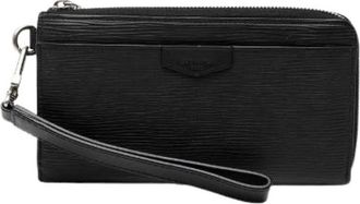Louis Vuitton Portefeuille Vintage en Cuir Pre-owned - Homme - Pre-owned - Noir - Taille: ONE Size