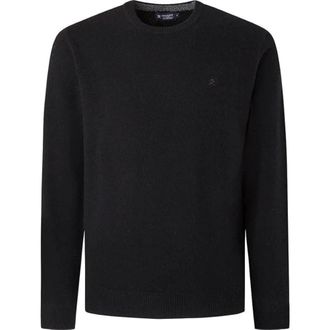 Hackett Lambswool-Pullover mit Rundhalsausschnitt - - Knitwear - Herren - Blau - XL