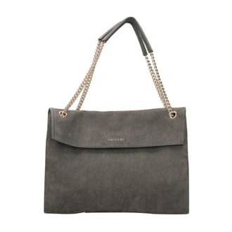 Orciani Umh&auml;ngetasche mit &Uuml;berschlag - - Bags - Damen - Grau - ONE SIZE