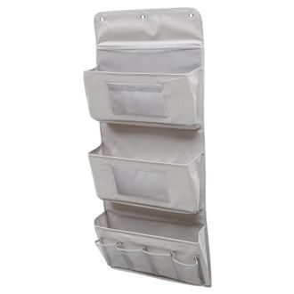 DOITOOL 3 Lagiger T&uuml;r und Kleiderschrank H&auml;ngeorganizer aus Robustem Stoff Graue Wandaufbewahrungstasche mit Mehreren F&auml;chern f&uuml;r Schlafzimmer Badezimmer und 