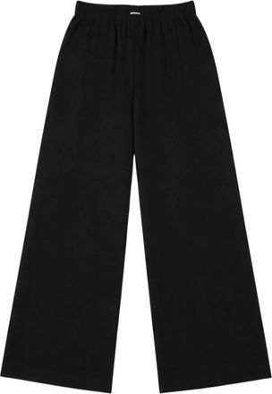 Patrizia Pepe Femme, Pantalons, Noir, Taille: 40 FR Wide Pantalons