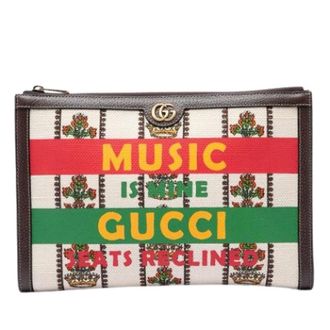 Gucci Sac bandouli&egrave;re en toile imprim&eacute;e Pre-owned - Femme - Pre-owned - Beige - Taille: ONE Size