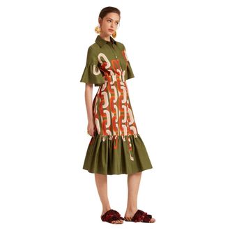 La DoubleJ Choux Midikleid - - Dresses - Damen - Mehrfarbig - XL