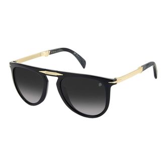 Eyewear by David Beckham Faltbare Sonnenbrille in Schwarz/Grau - - Accessories - Herren - Schwarzk - 54 MM