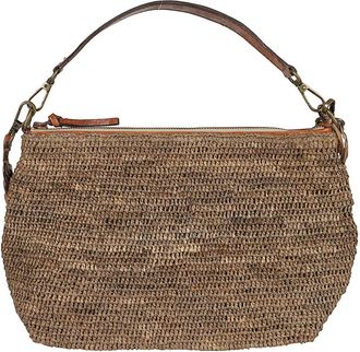 Ibeliv Femme, Sacs, Brun, Taille: ONE Size Sac &agrave; main en raphia