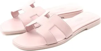 Hermès 2020s Sandalen aus Leder - Rosa