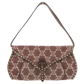 Celine Pre-owned Paris Macadam Canvas Handtasche - - Pre-owned - Damen - Rot - ONE SIZE