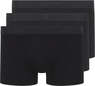 HUGO BOSS Herren Unterw&auml;sche schwarz Baumwolle gemustert