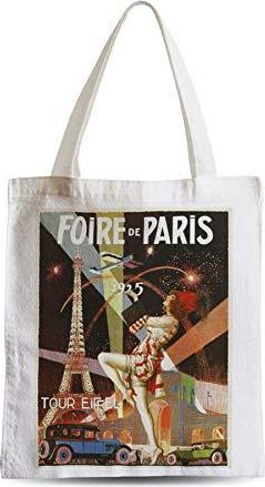 Fabulous Grand Sac Shopping Plage Etudiant Art Deco Foire de Paris Affiche Ancienne Vintage 1925