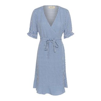 Cream CRTiah Robe portefeuille - Femme - Robes - Bleu - Taille: 48 FR