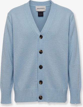 Amaranto Wool and cashmere blend cardigan - AMARANTO - gender_Man