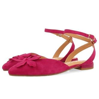Gioseppo BALLERINES EN CUIR FUCHSIA SANS TALON AVEC D&Eacute;TAIL DE FLEUR POUR FEMME HOWEY