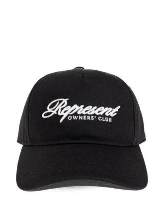 Represent casquette &agrave; logo Script - Noir